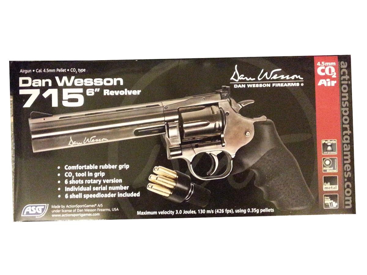 Dan Wesson 715 6" ASG Steel Grey GNB 3j CO2 4,5mm plomb