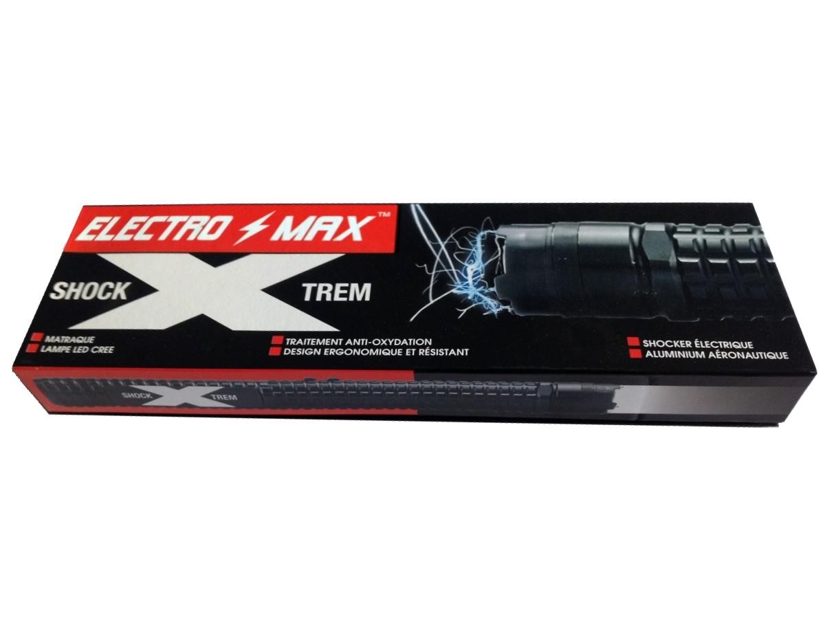 Matraque Electrique Shock Extrem 10 000 000 volts + Lampe..