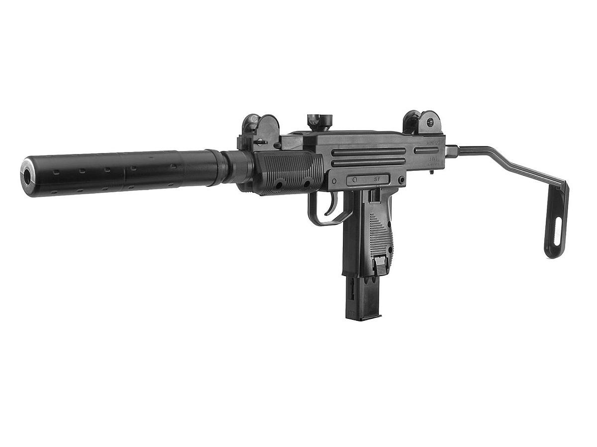 Mini Uzi Silencer Co2 Semi Auto Blowback 45 Mm De Umarex